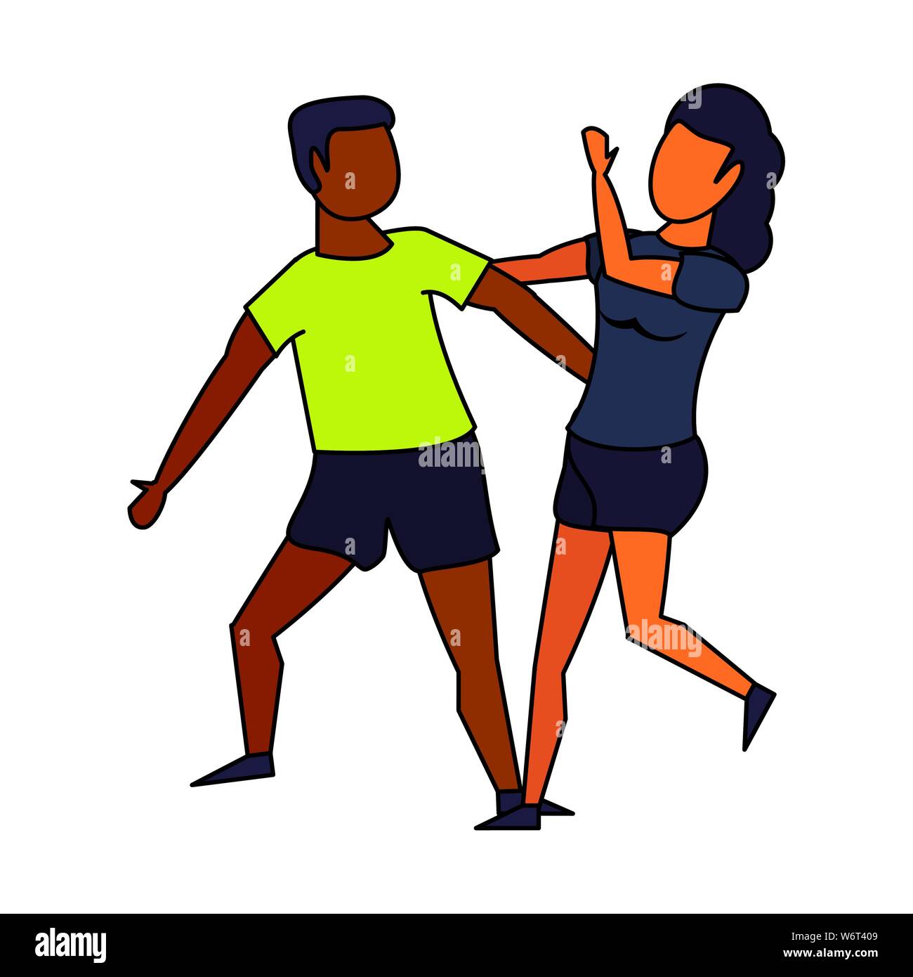 fitness sport exercise lifestyle cartoon Stock Vector Image & Art - Alamy