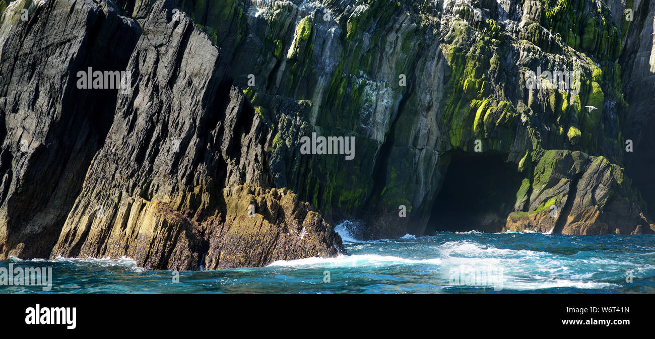 Little Skellig Island, home to many various seabirds and the second ...