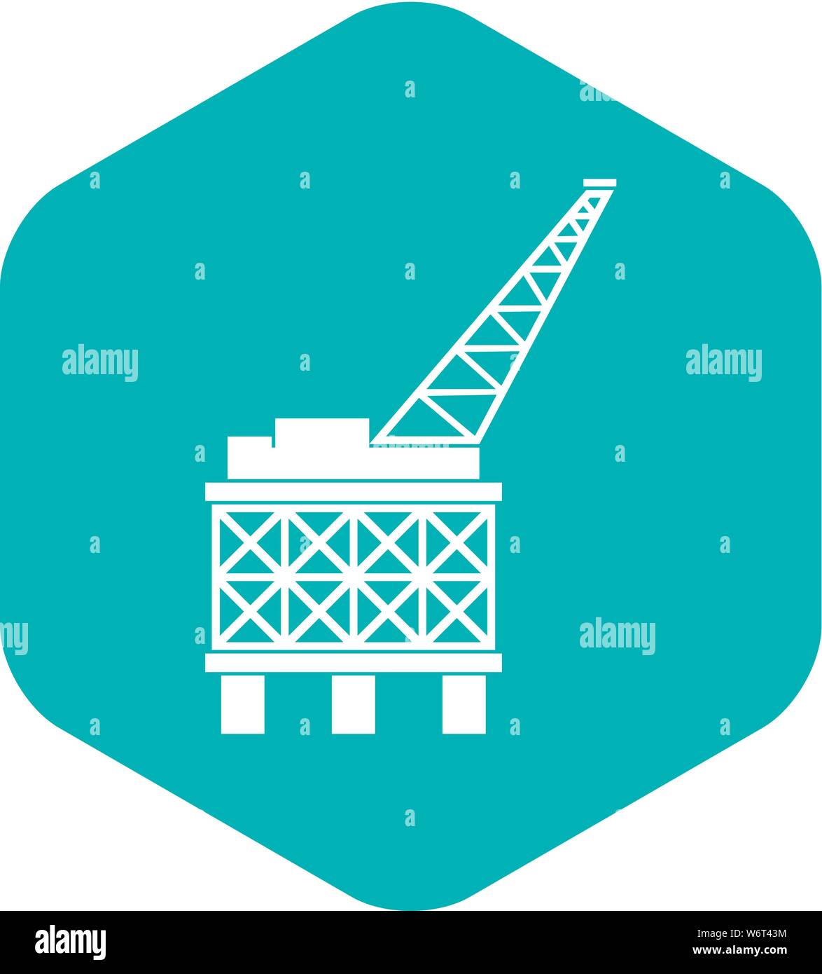 Oil platform icon, simple style Stock Vector Image & Art - Alamy