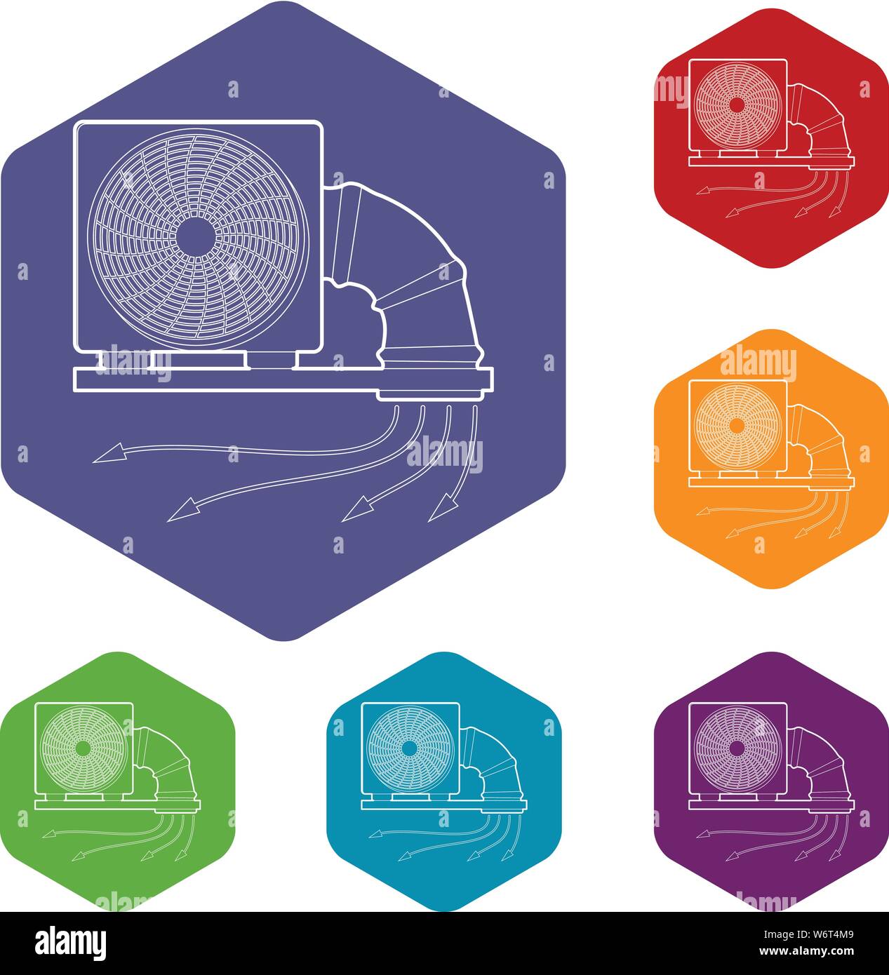 System fan and pipe icon, outline style Stock Vector Image & Art - Alamy