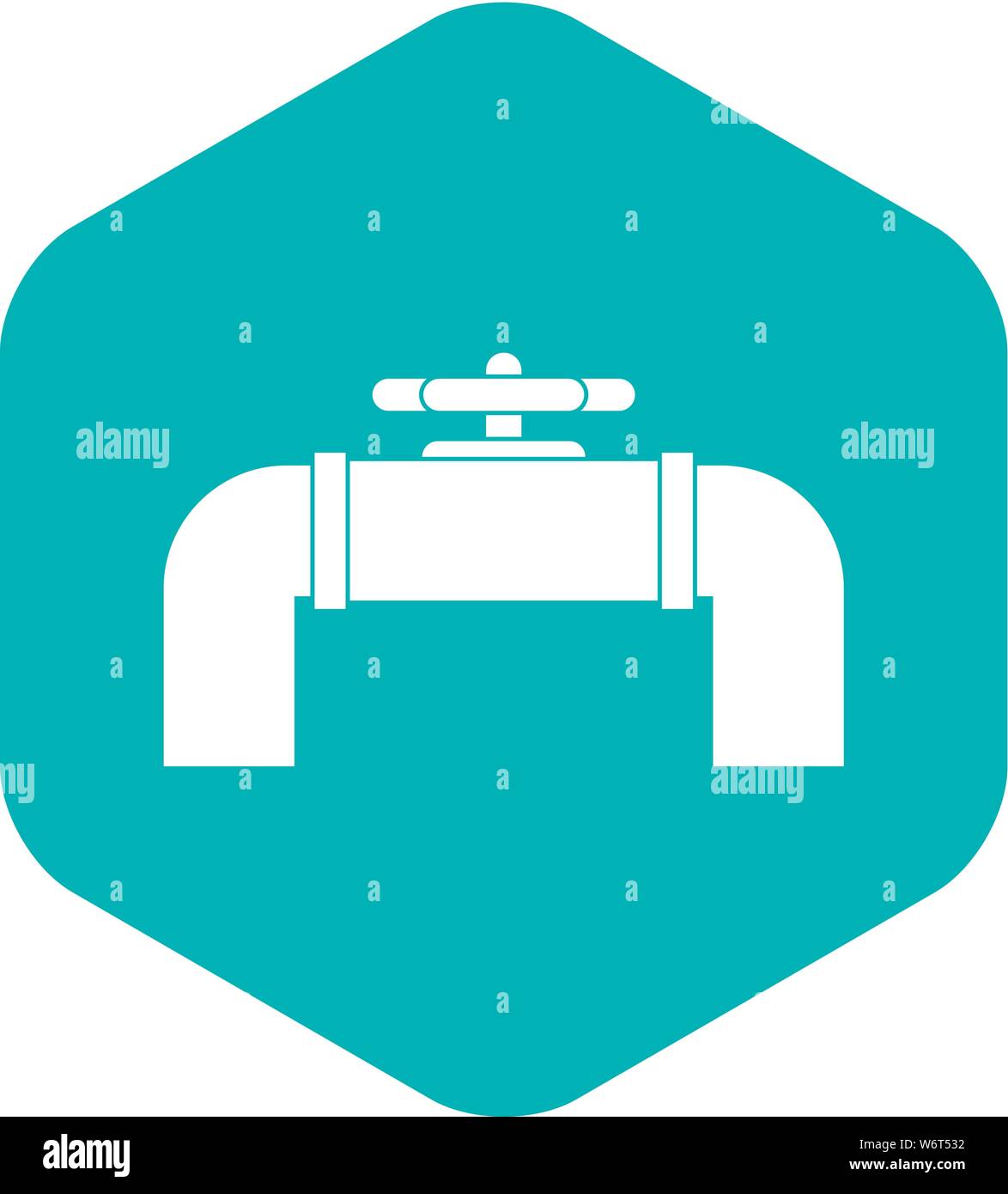 Industrial pipe valve icon, simple style Stock Vector Image & Art - Alamy