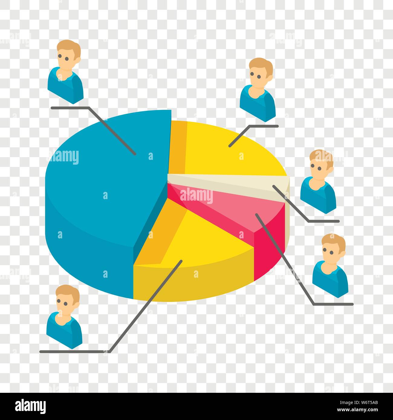 Statistics icon, isometric 3d style Stock Vector Image & Art - Alamy