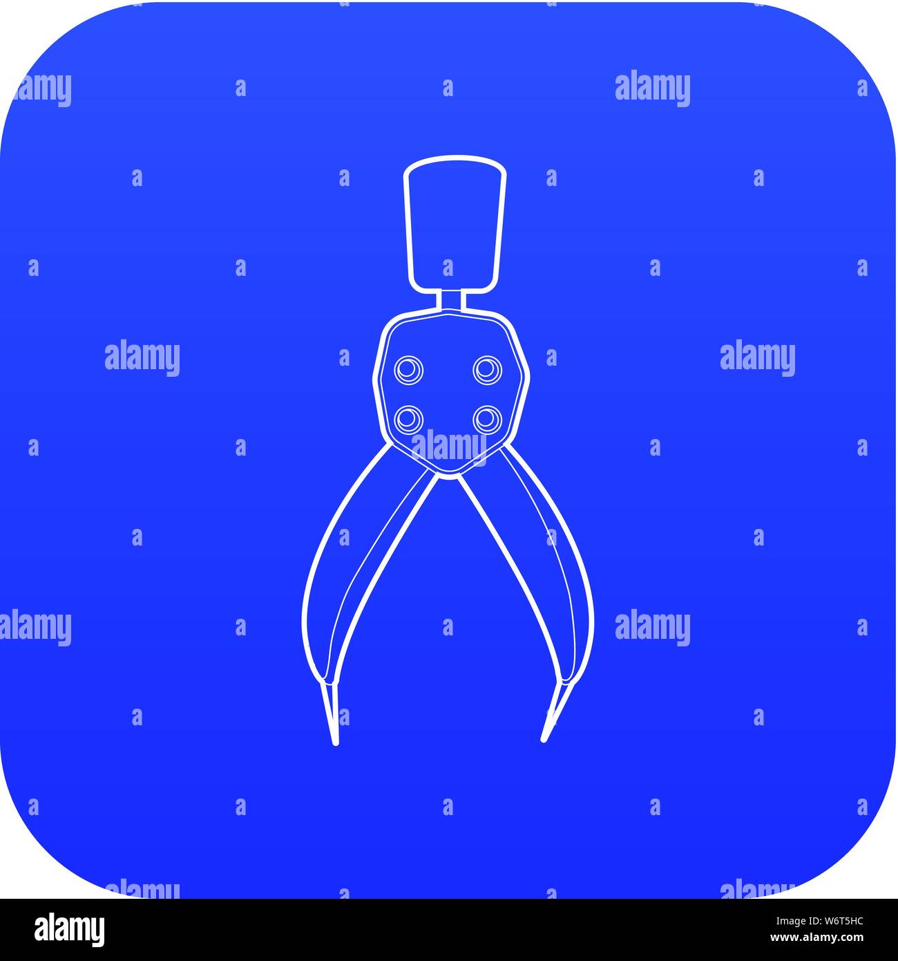 Compass tool icon blue vector Stock Vector Image & Art - Alamy