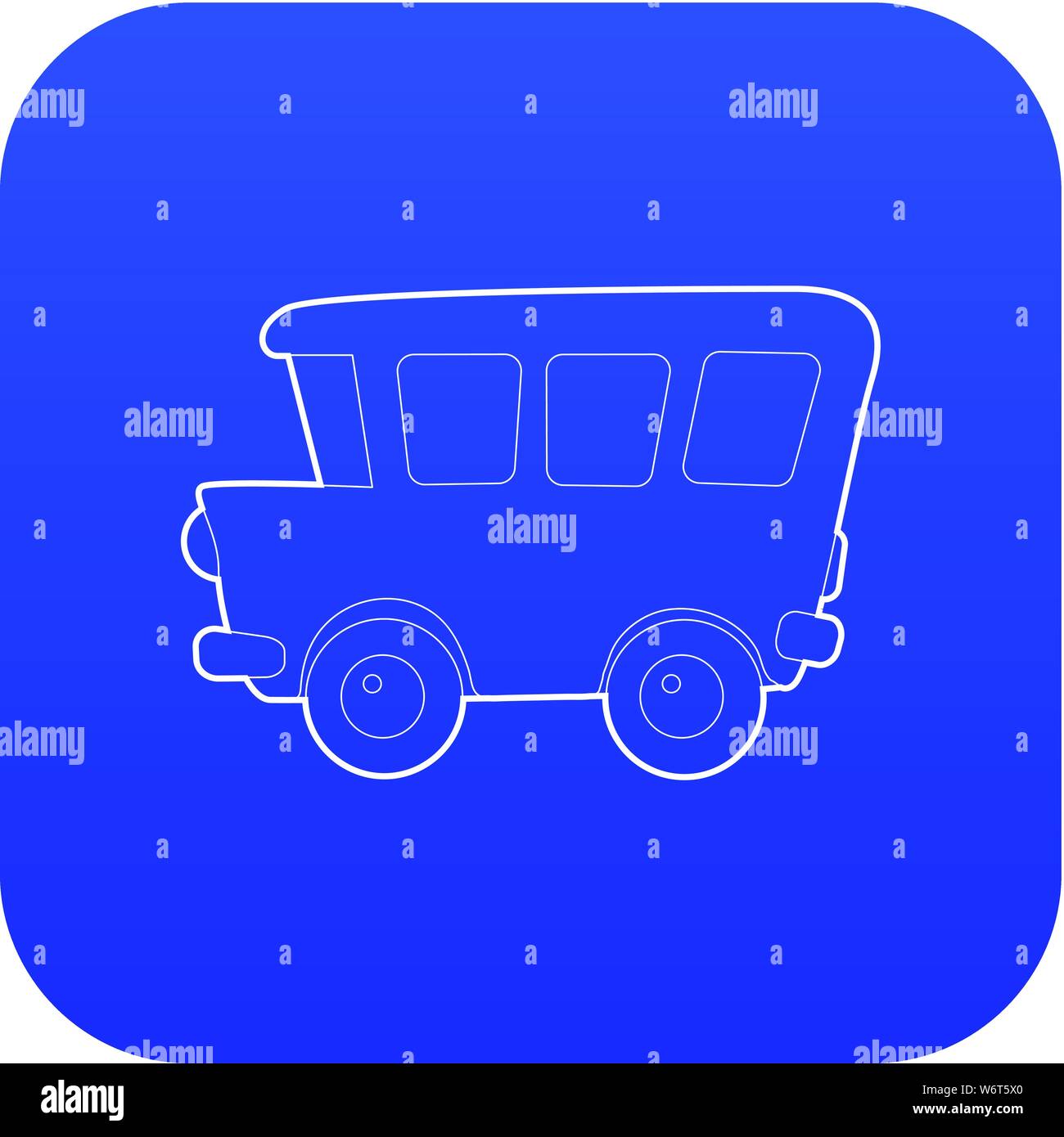 School bus icon blue vector Stock Vector Image & Art - Alamy