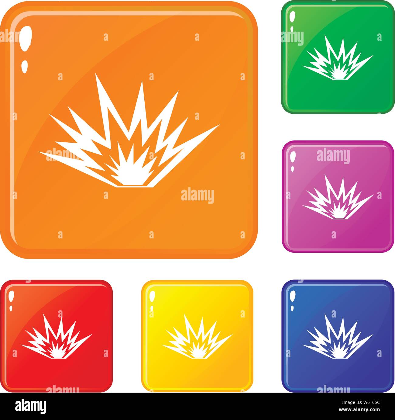 Nuclear explosion icons set vector color Stock Vector Image & Art - Alamy