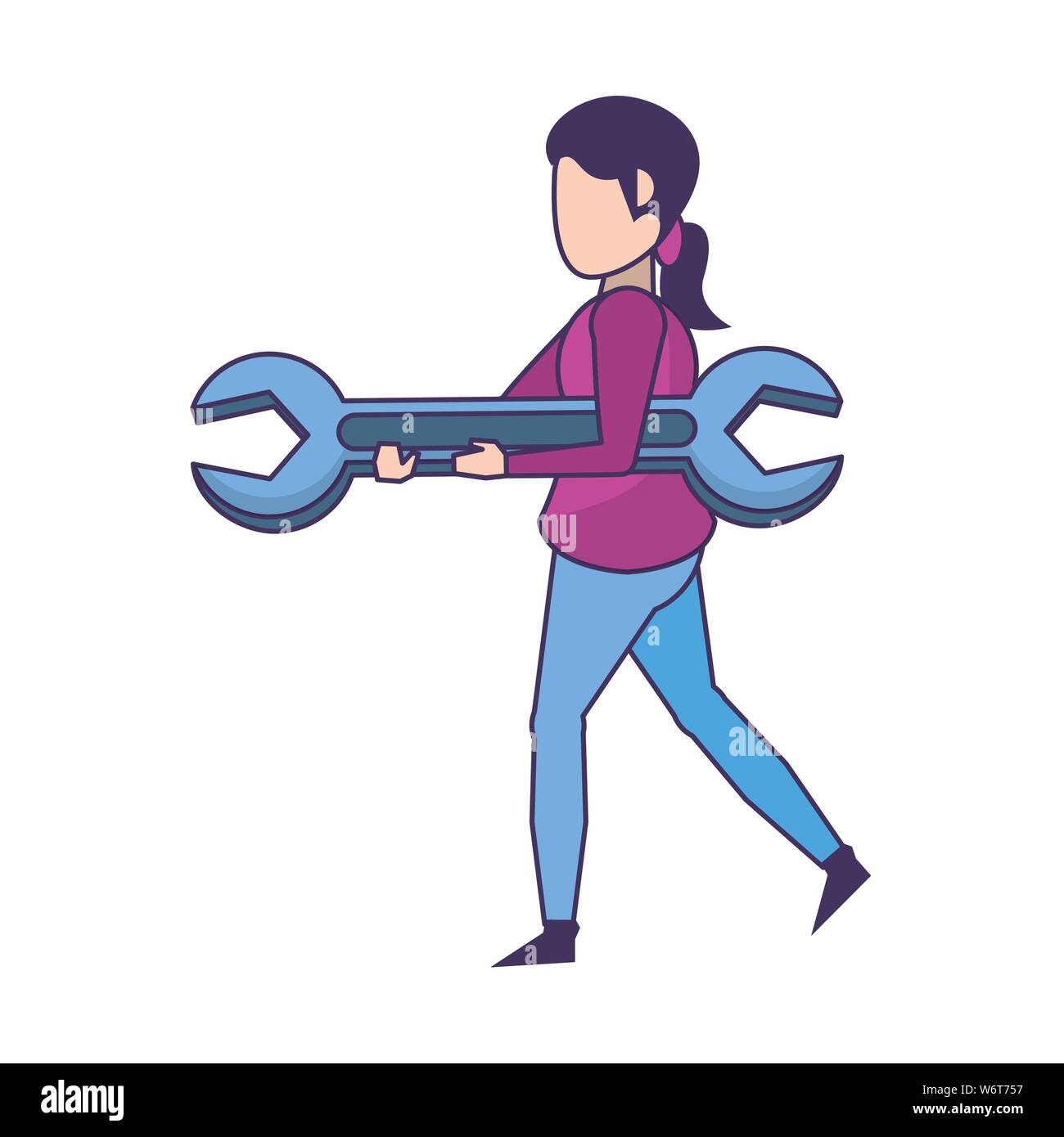 woman faceless avatar body cartoon Stock Vector Image & Art - Alamy