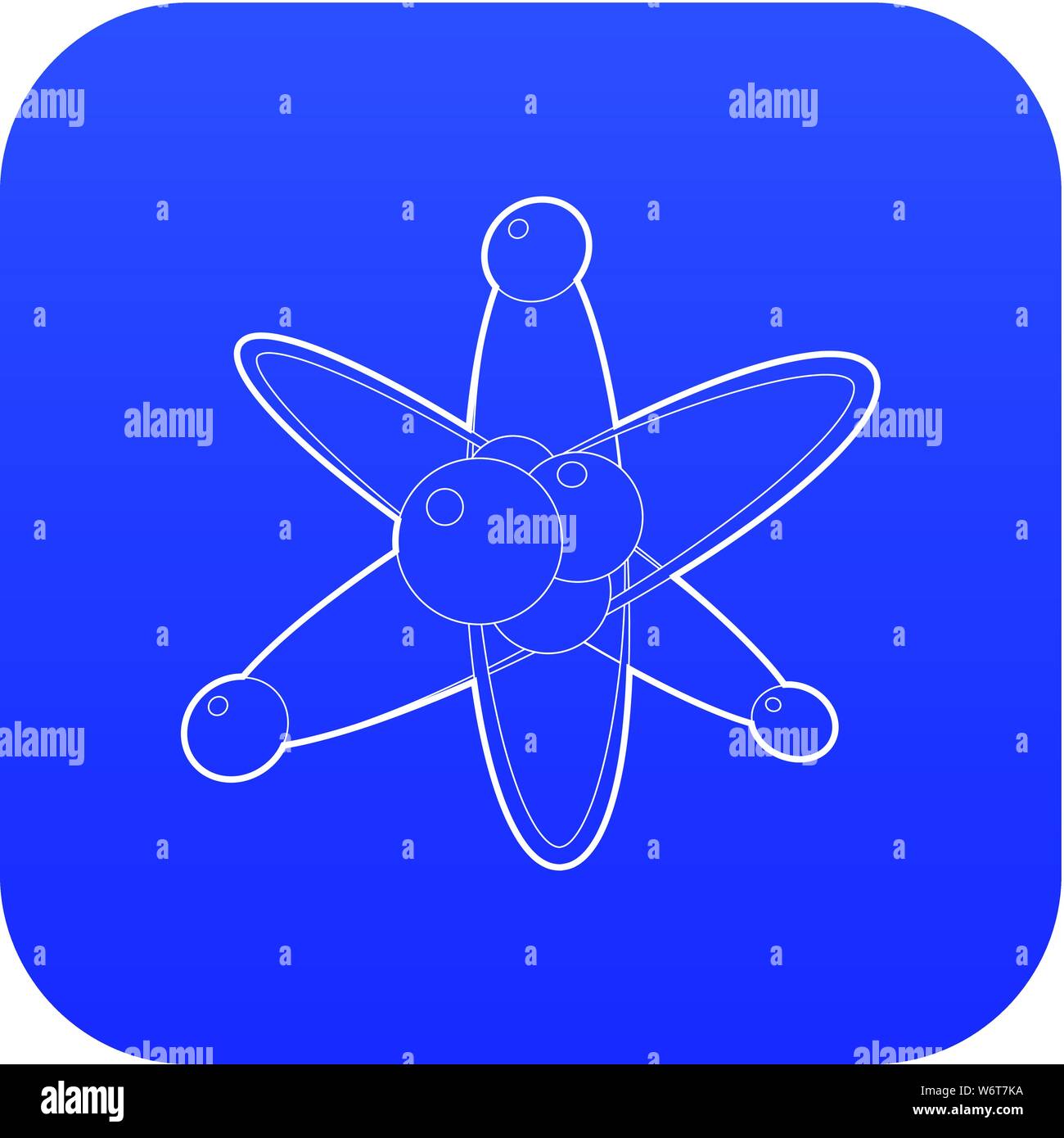 Molecules icon blue vector Stock Vector Image & Art - Alamy