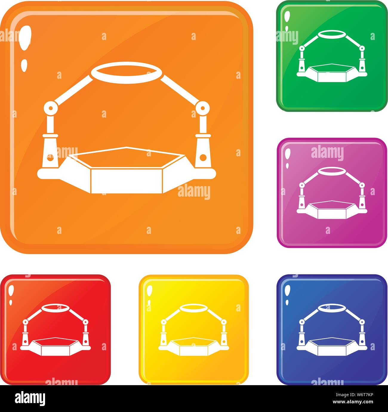 Table magnify icons set vector color Stock Vector Image & Art - Alamy