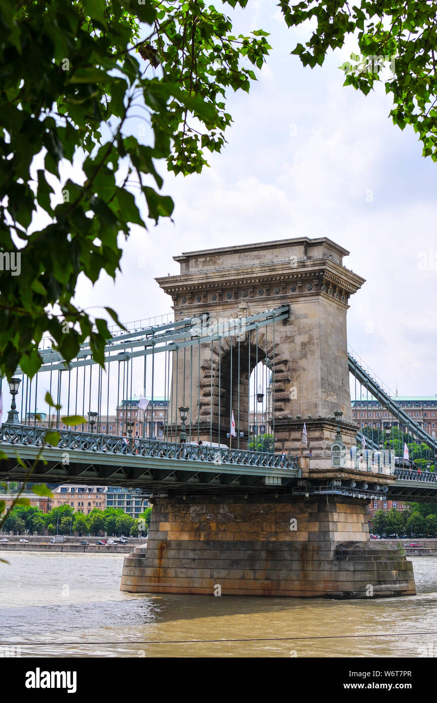 Széchenyi Chain Bridge Budapest Hungary Stock Photo - Alamy
