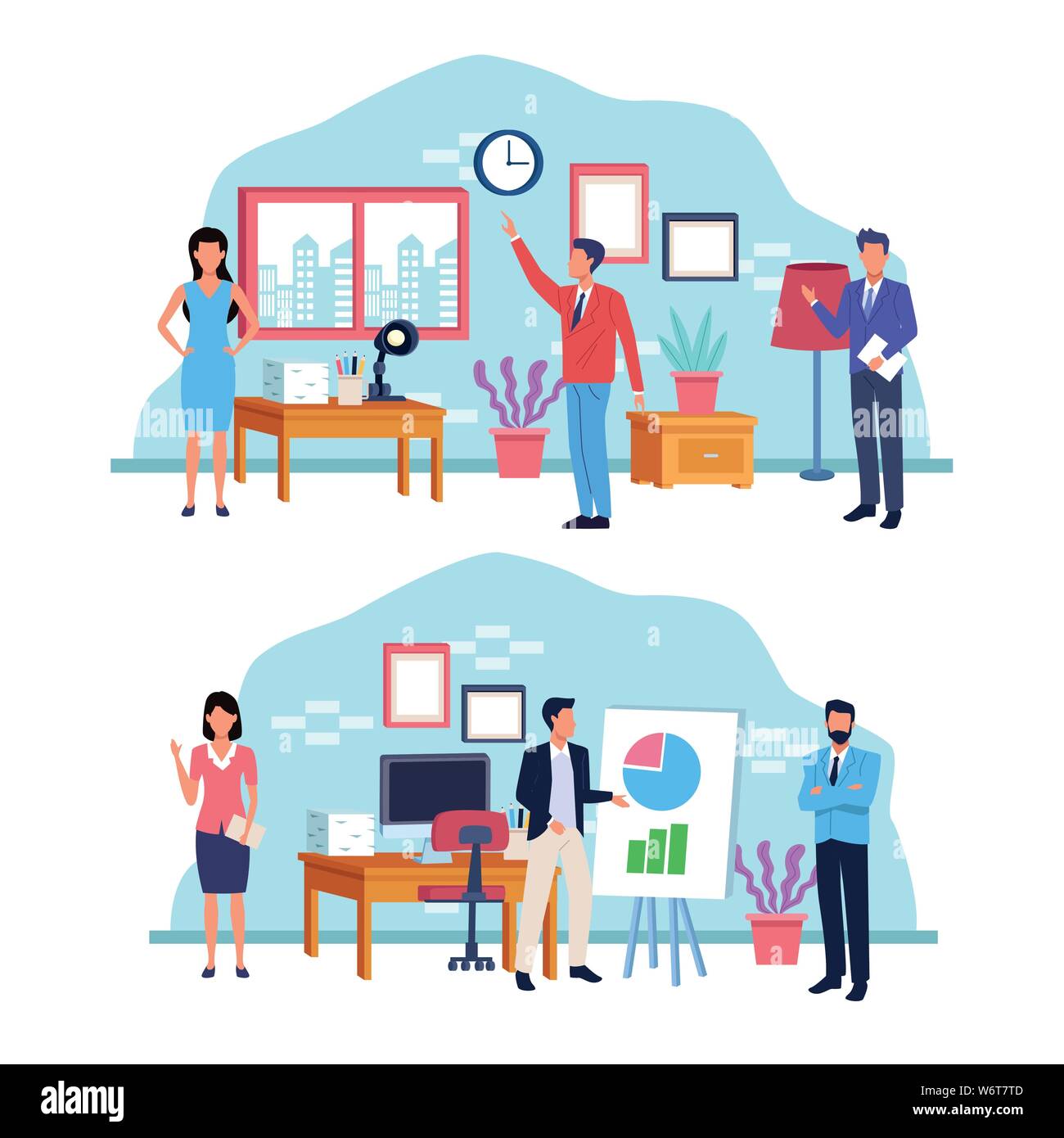 business professional executive work cartoon Stock Vector Image & Art ...