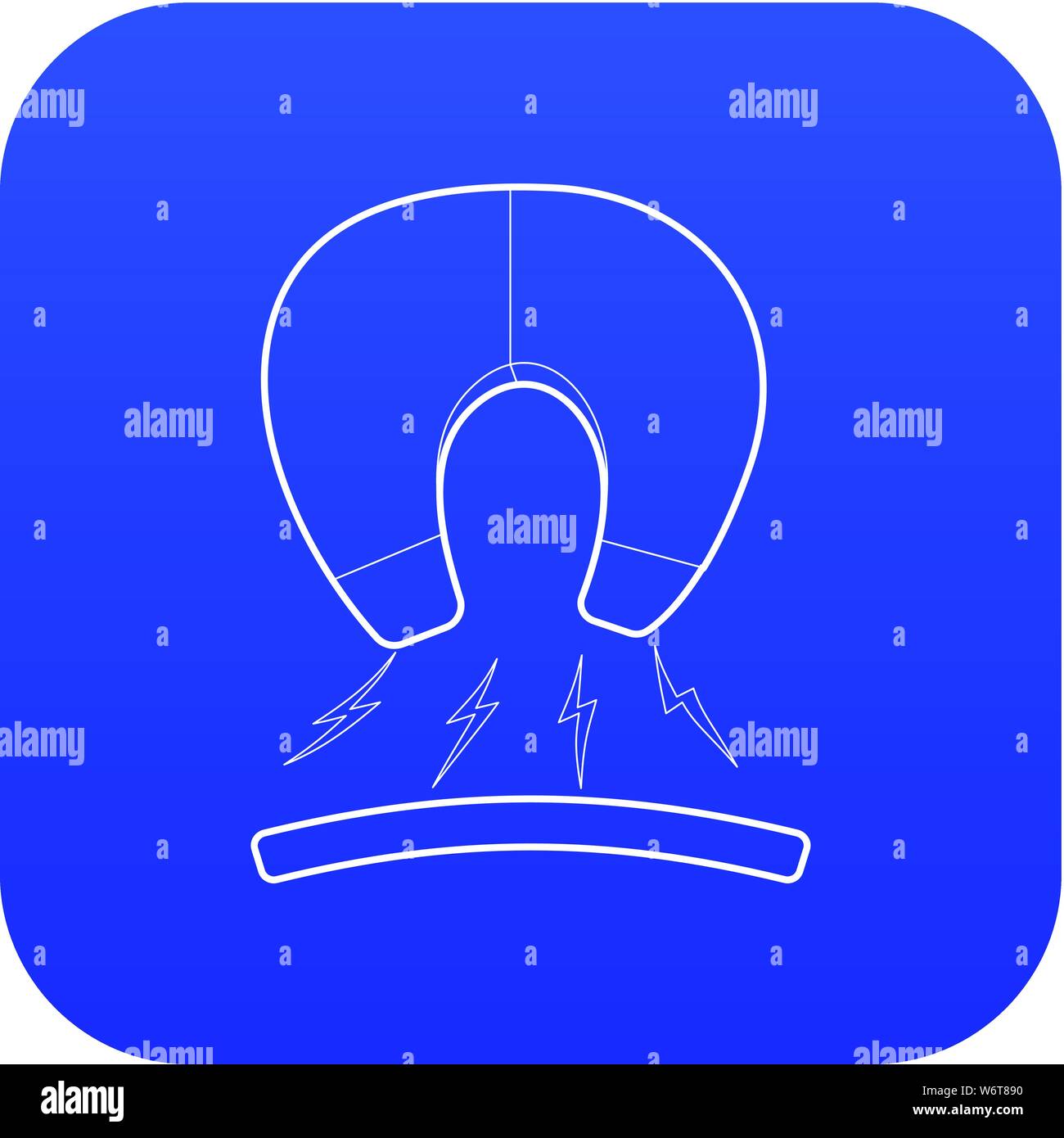 Magnet icon blue vector Stock Vector Image & Art - Alamy