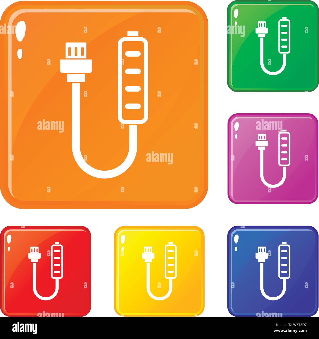 Charger icons set vector color Stock Vector Image & Art - Alamy