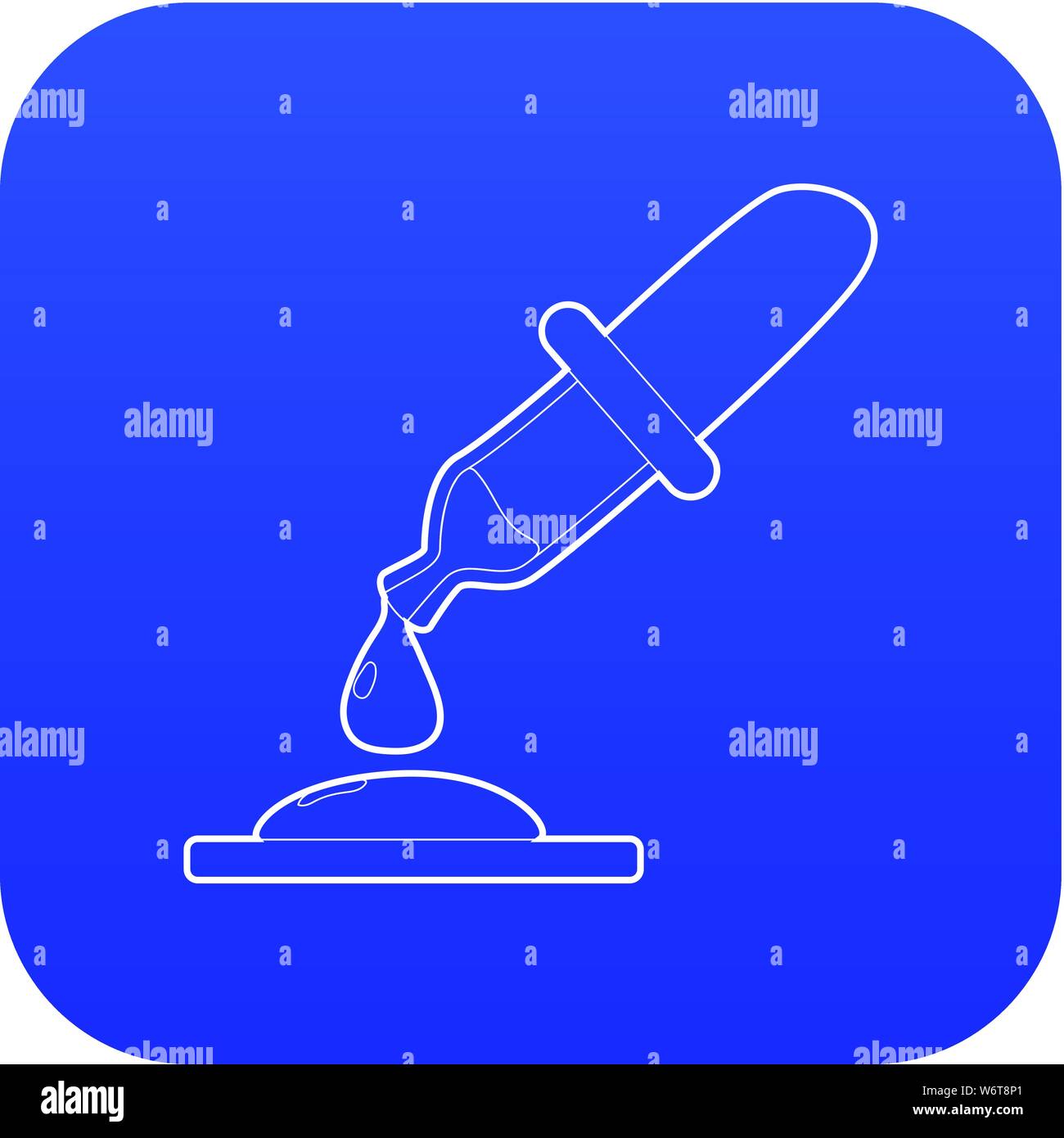Pipette icon blue vector Stock Vector Image & Art - Alamy