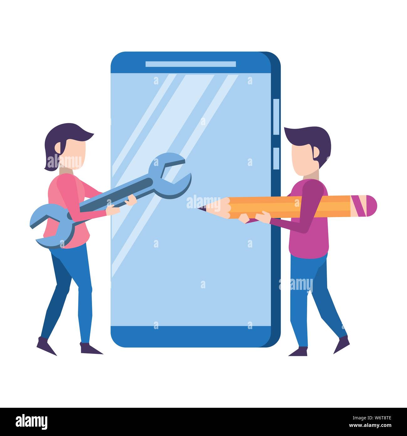 technology web digital hardware cartoon Stock Vector Image & Art - Alamy