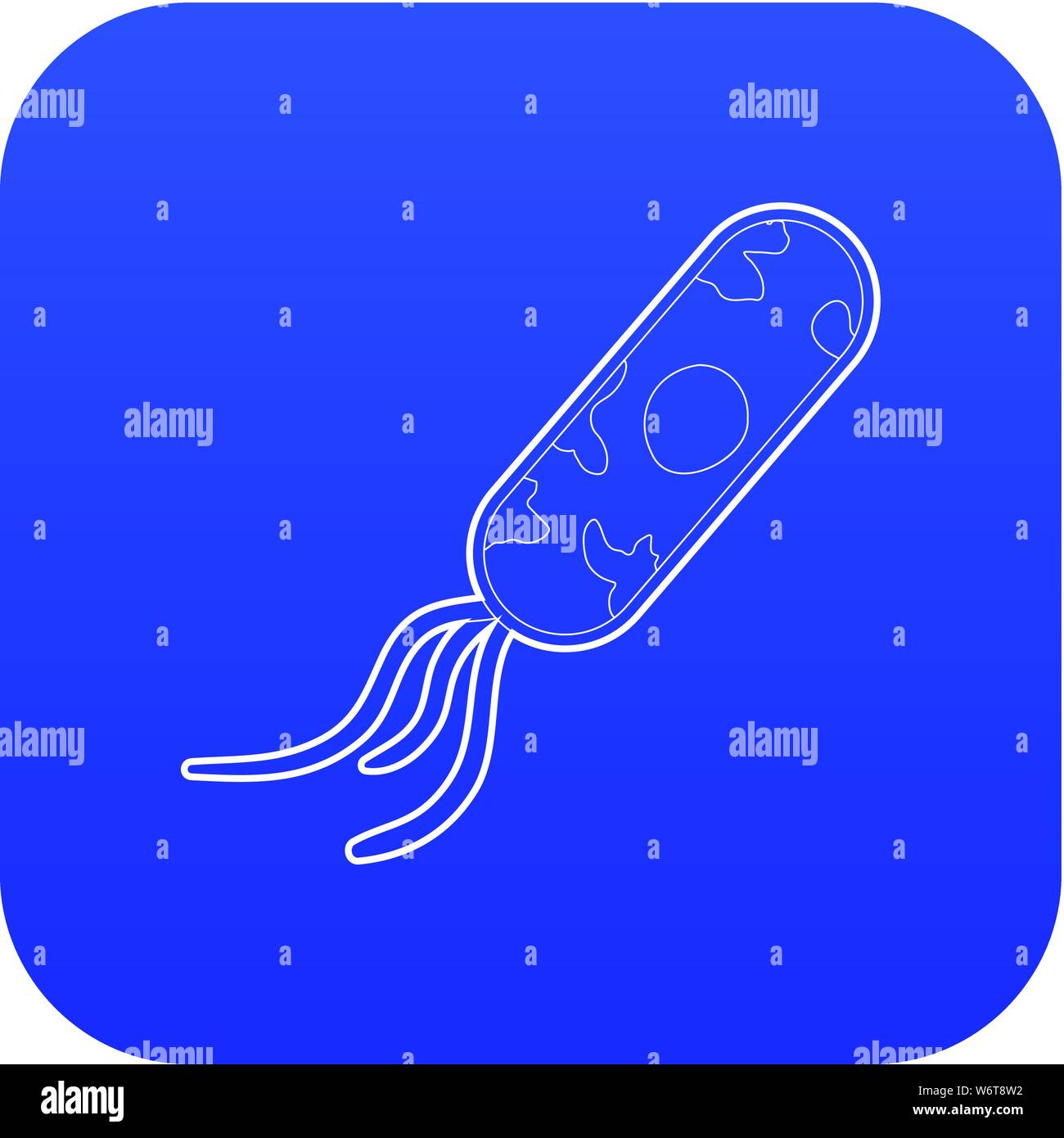 Microbe icon blue vector Stock Vector Image & Art - Alamy
