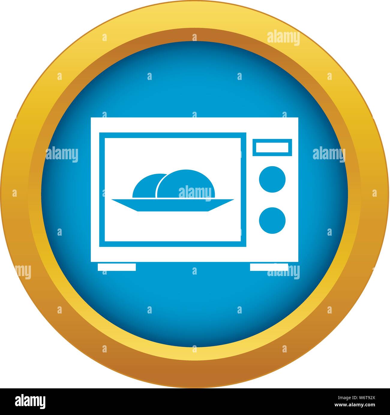 Microwave icon blue vector isolated Stock Vector Image & Art - Alamy