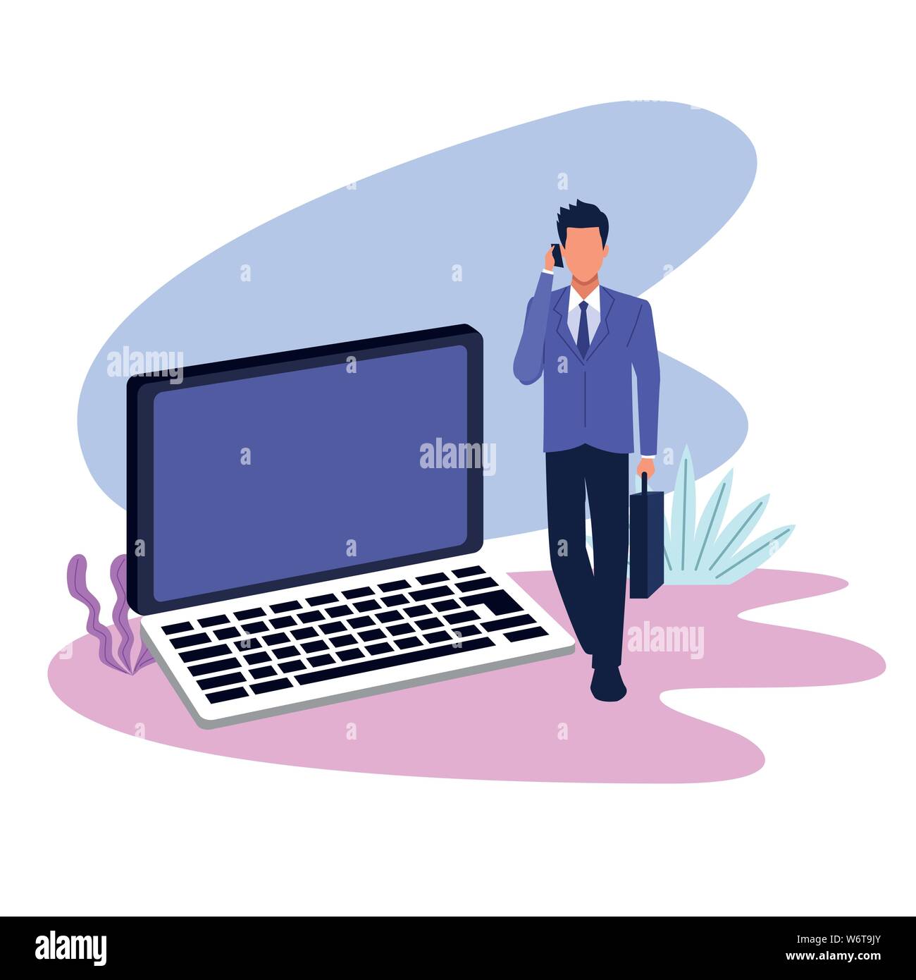 business professional executive work cartoon Stock Vector Image & Art ...