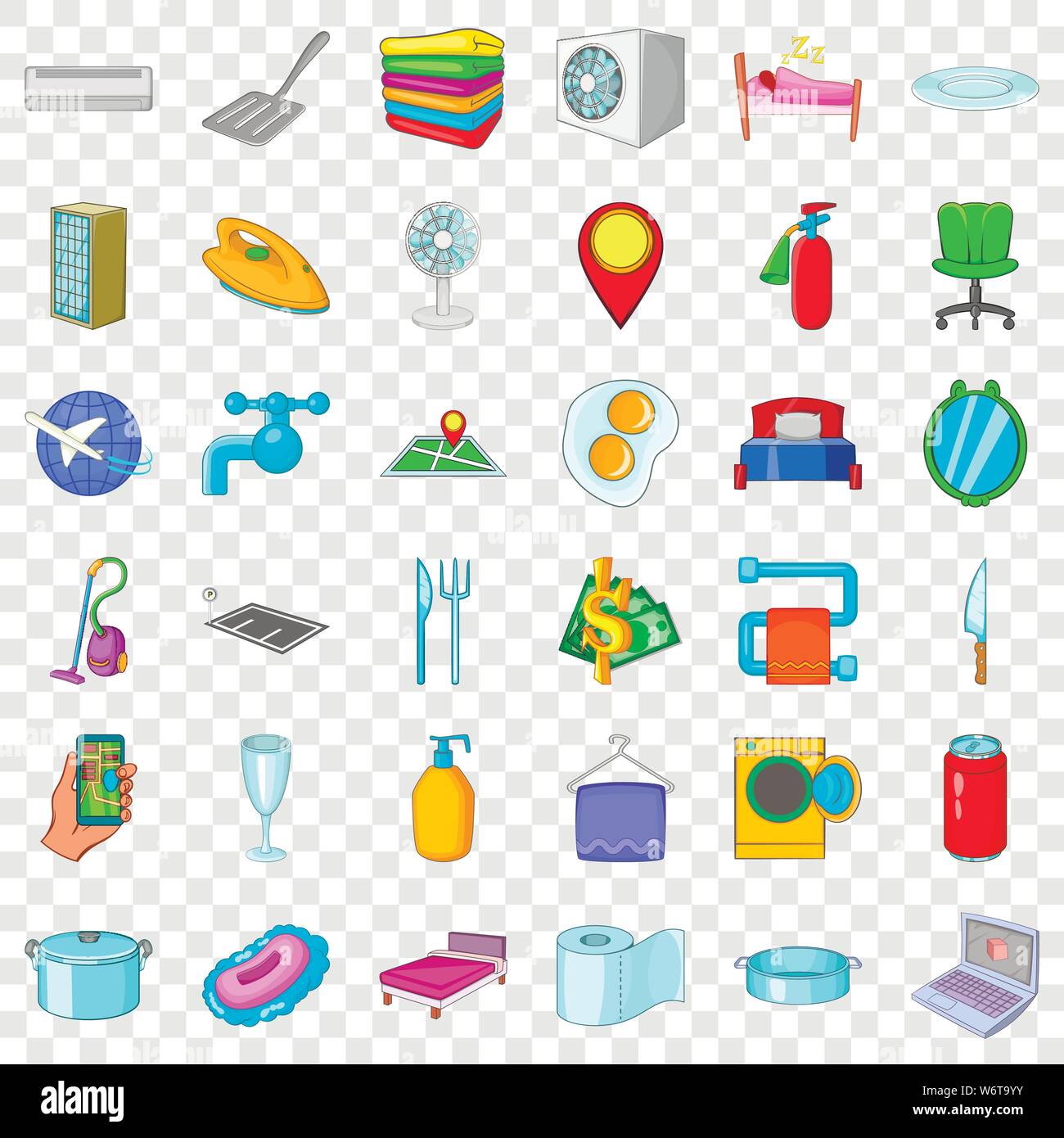 Washing machine icons set, cartoon style Stock Vector Image & Art - Alamy