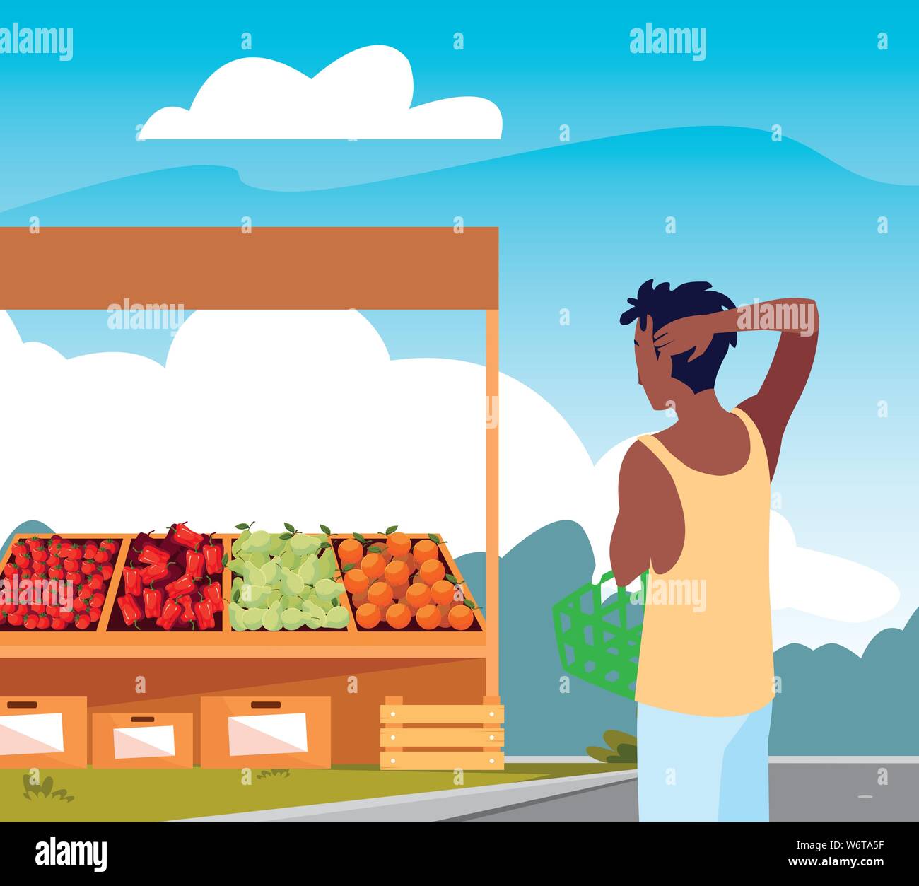 Orange harvest machine Stock Vector Images - Alamy