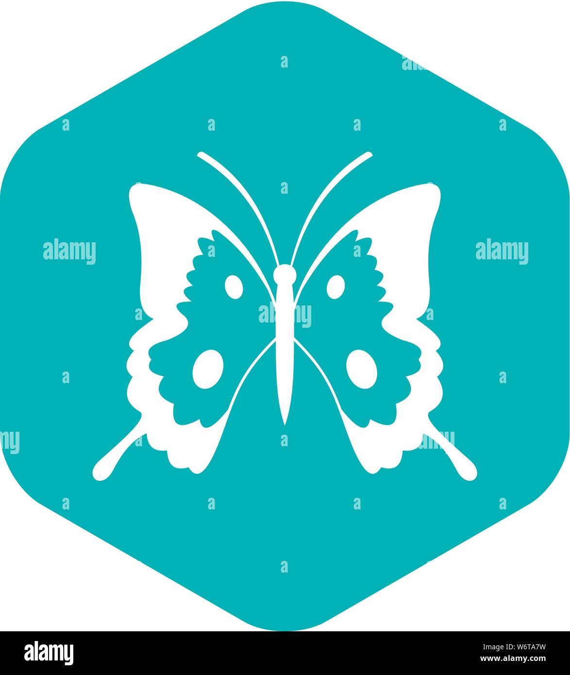 Butterfly icon, simple style Stock Vector Image & Art - Alamy