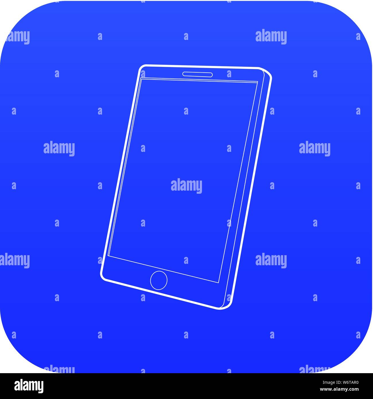 Tablet computer icon blue vector Stock Vector Image & Art - Alamy