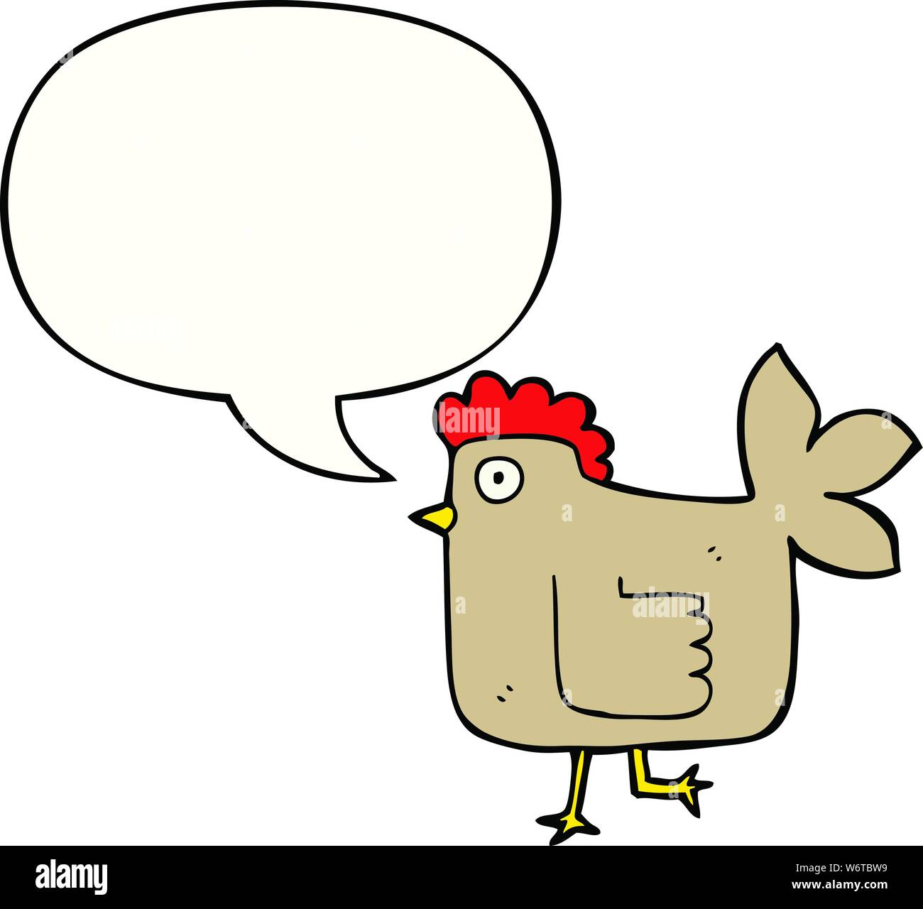 Cartoon chicken bubble hi-res stock photography and images - Alamy