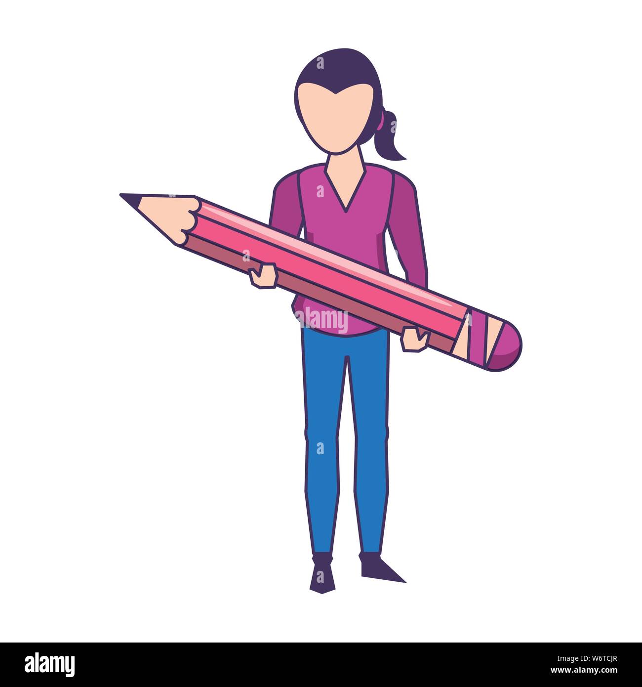 woman faceless avatar body cartoon Stock Vector Image & Art - Alamy