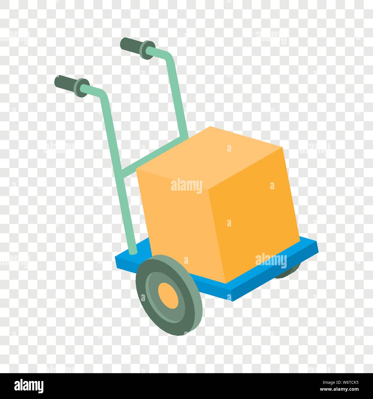 Hand cart carrier Stock Vector Images - Alamy