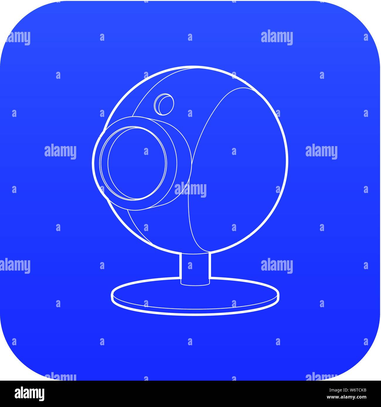 Webcam icon blue vector Stock Vector Image & Art - Alamy
