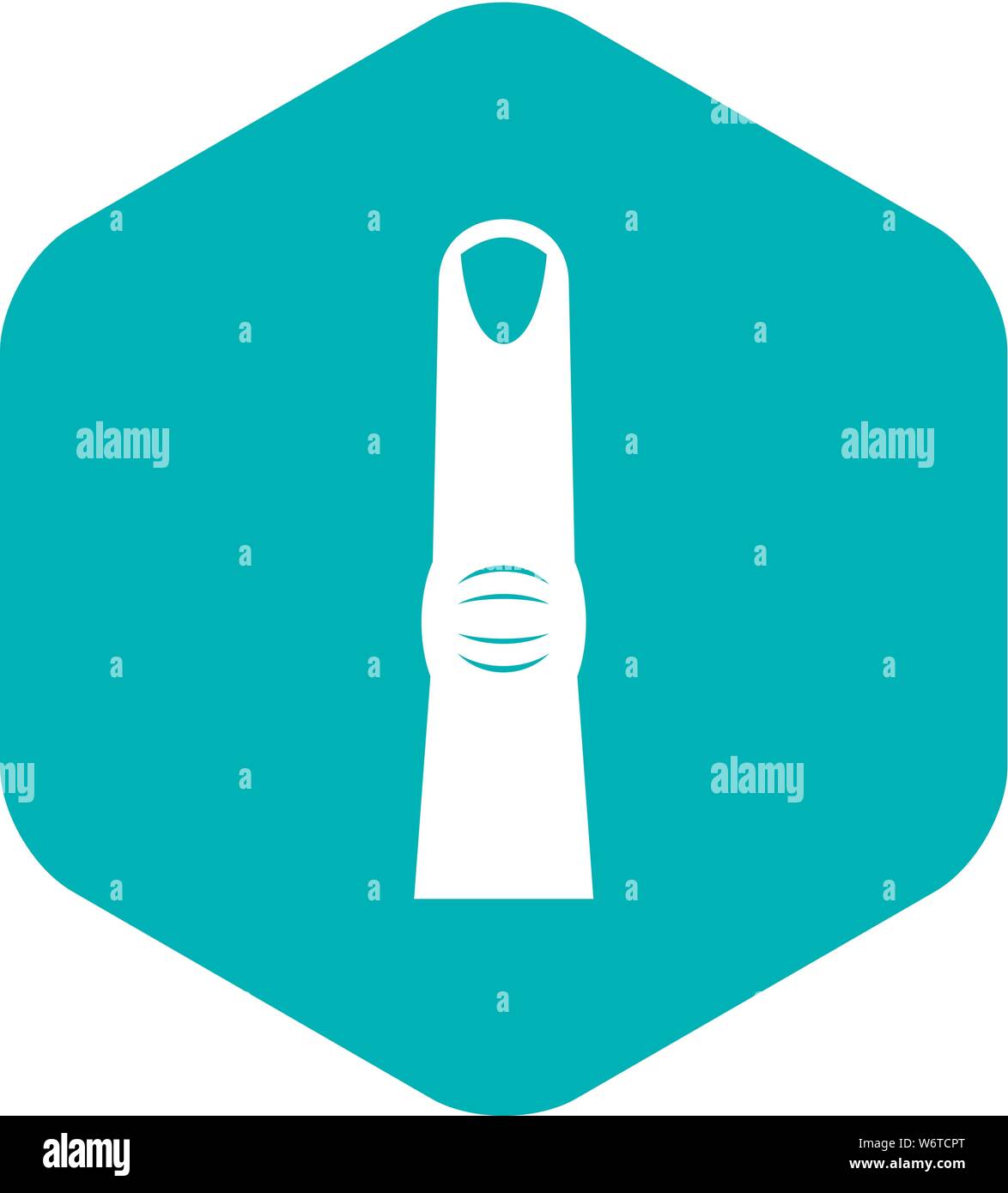 Finger icon, simple style Stock Vector Image & Art - Alamy