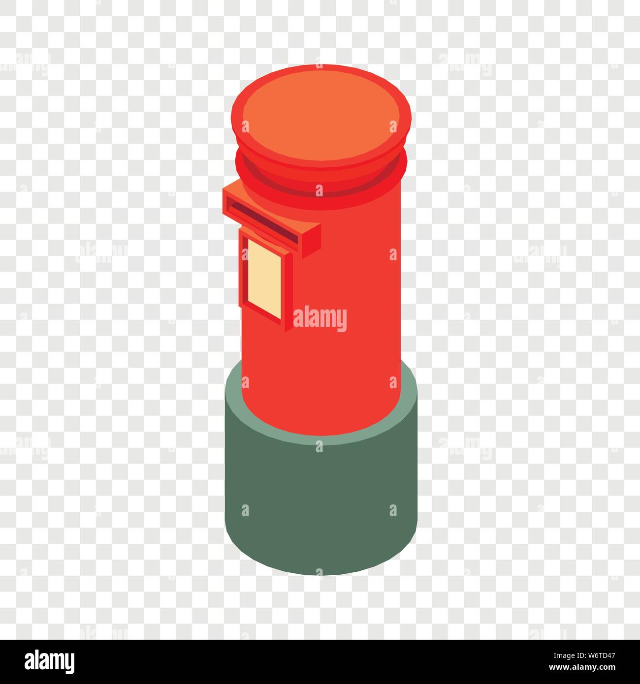 Red mailbox icon, isometric 3d style Stock Vector Image & Art - Alamy