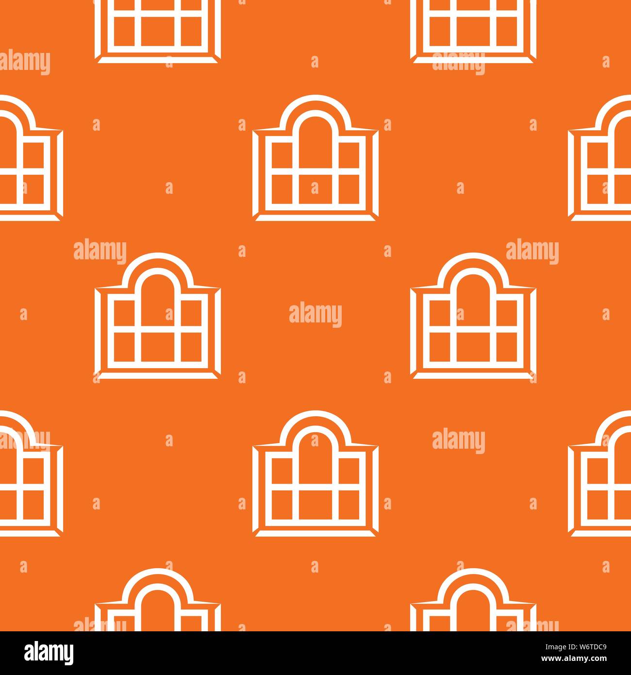 Beautiful window frame pattern vector orange Stock Vector Image & Art ...