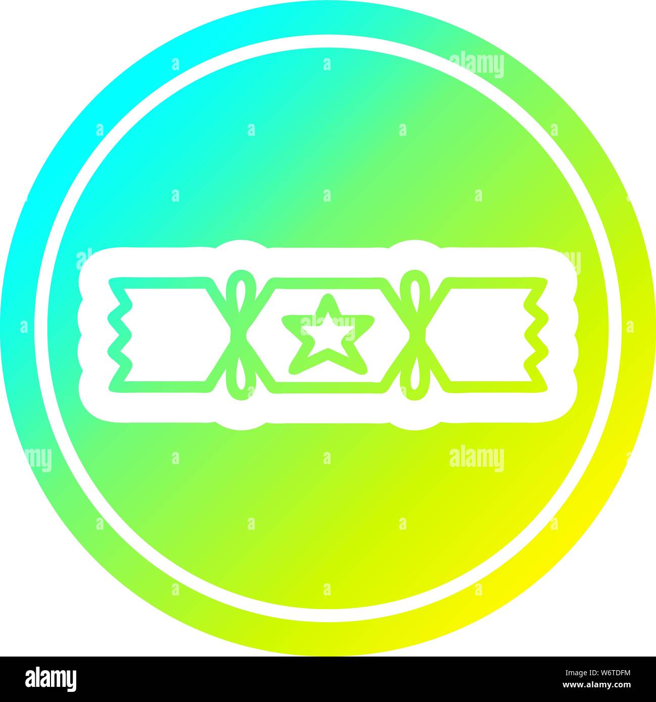 christmas cracker icon with cool gradient finish Stock Vector Image & Art - Alamy