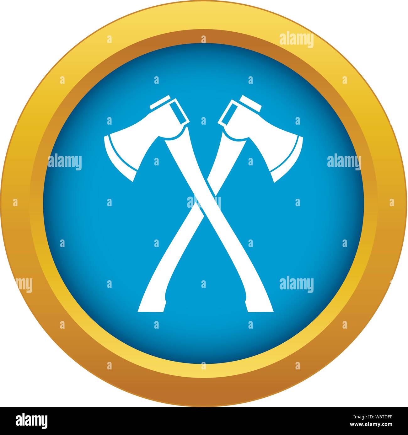 Two crossed axes icon blue vector isolated Stock Vector Image & Art - Alamy