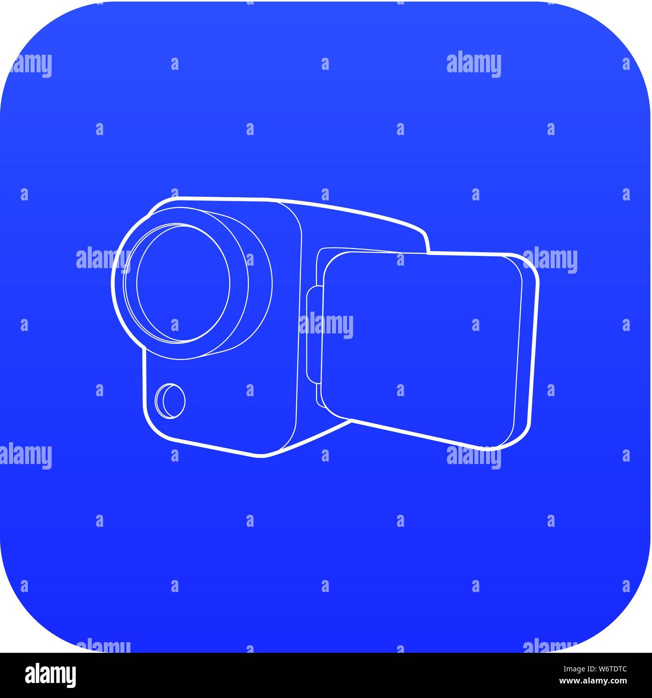 Camcorder icon blue vector Stock Vector Image & Art - Alamy