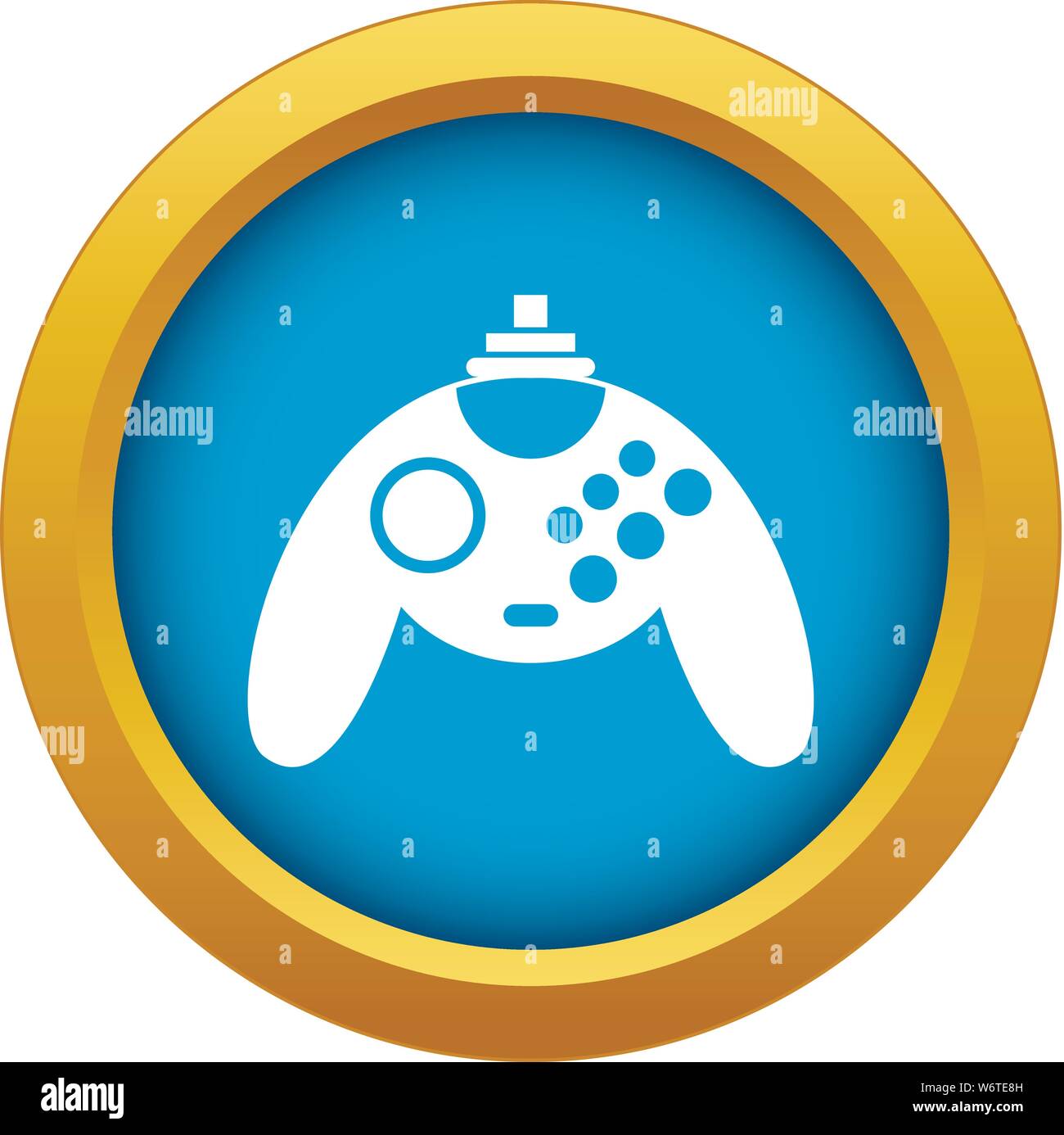 Gamepad icon blue vector isolated Stock Vector Image & Art - Alamy