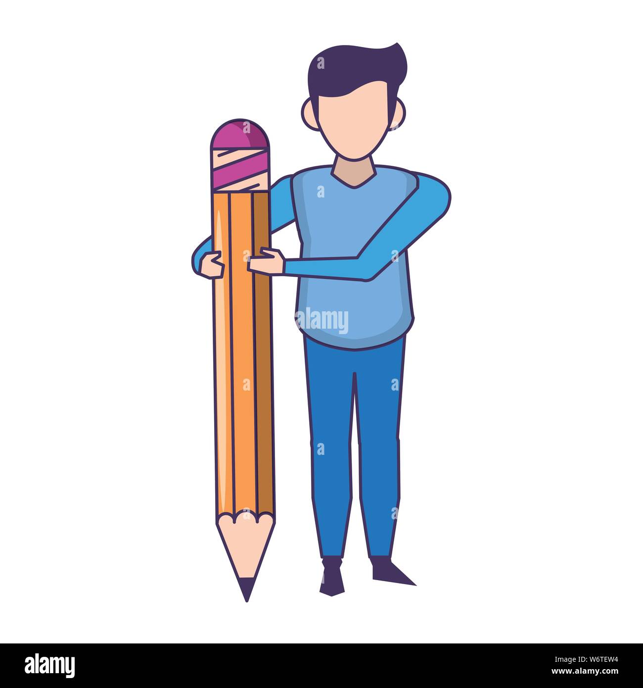 man avatar body faceless cartoon Stock Vector Image & Art - Alamy