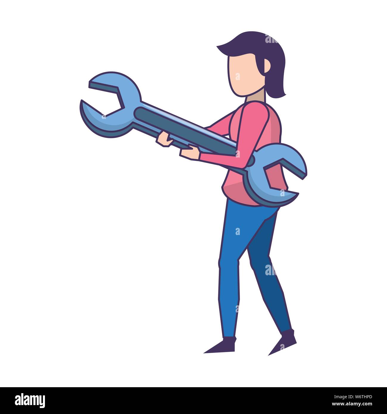 woman faceless avatar body cartoon Stock Vector Image & Art - Alamy