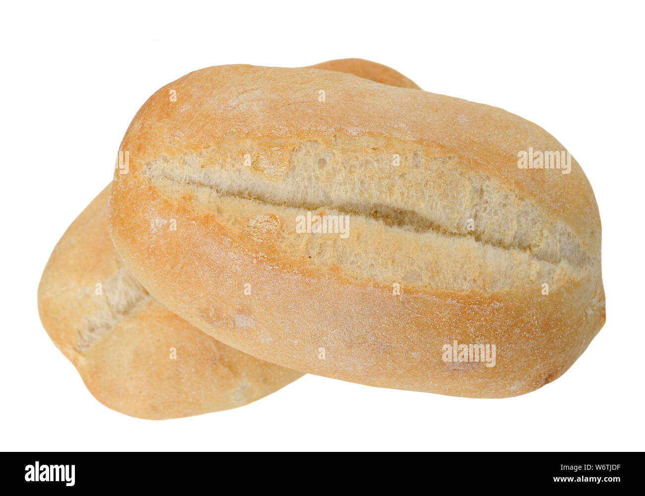 light baked bread isolate on white background Stock Photo - Alamy