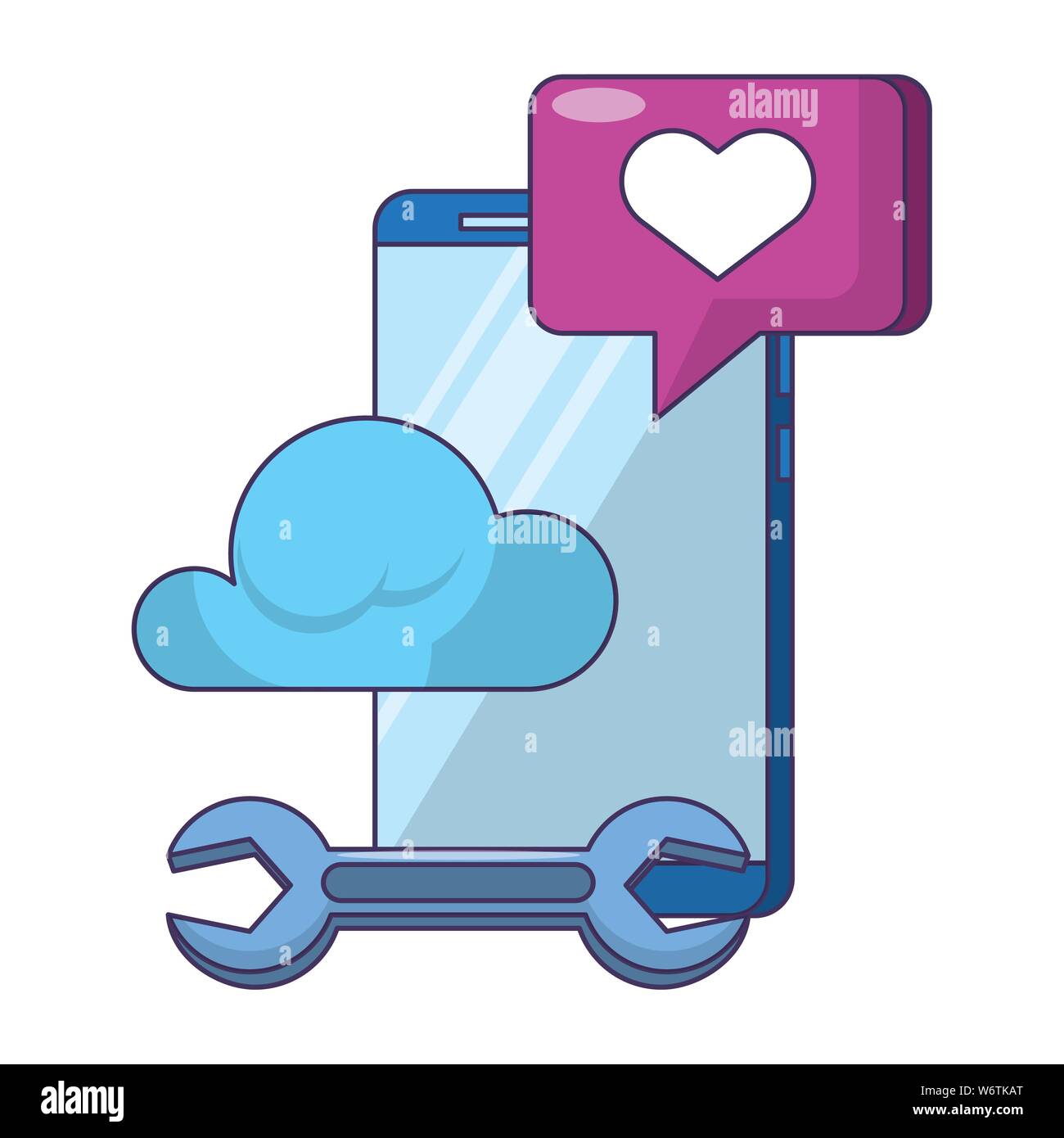 technology web digital hardware cartoon Stock Vector Image & Art - Alamy