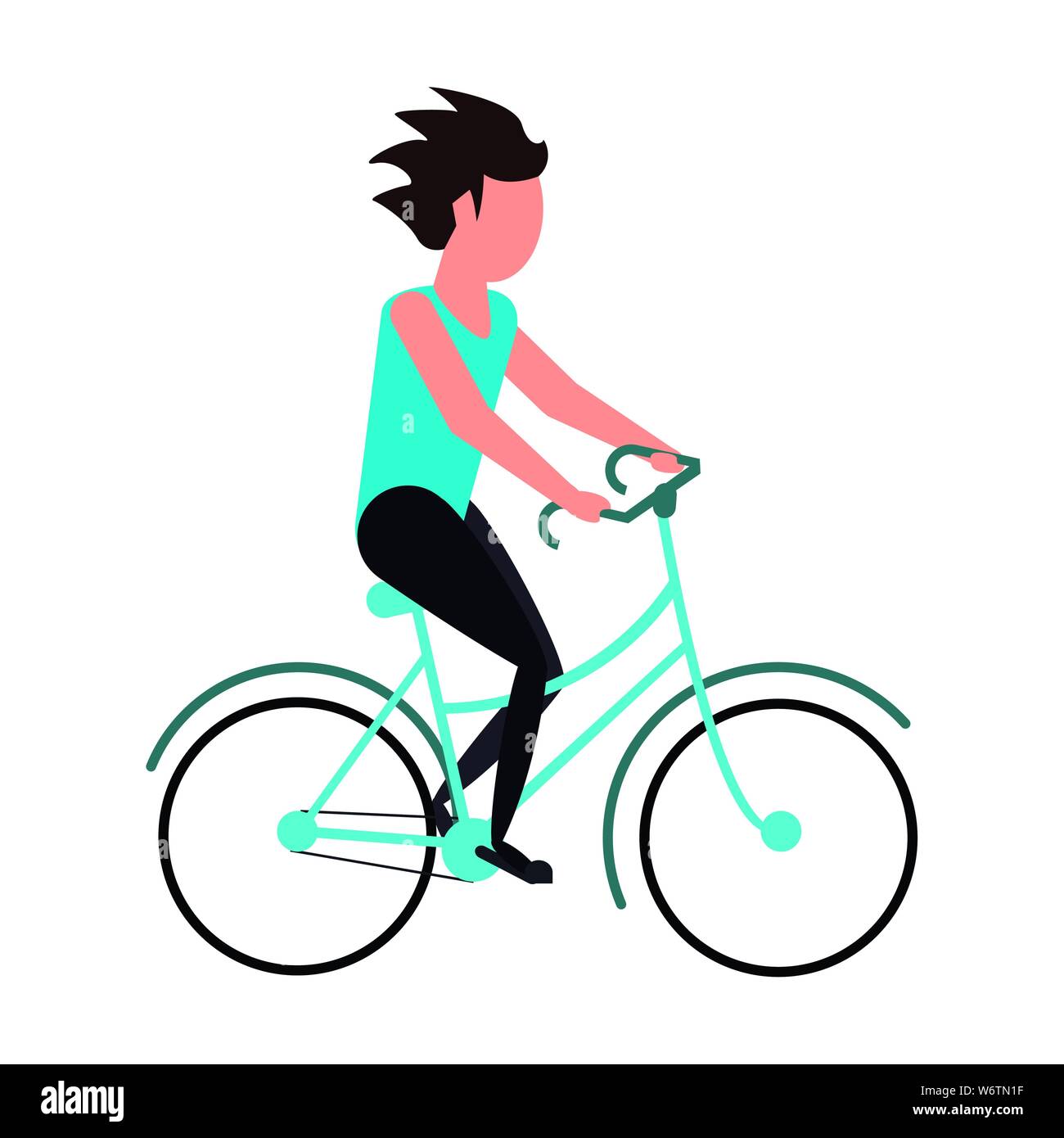sport outdoor bicycle activity cartoon Stock Vector Image & Art - Alamy