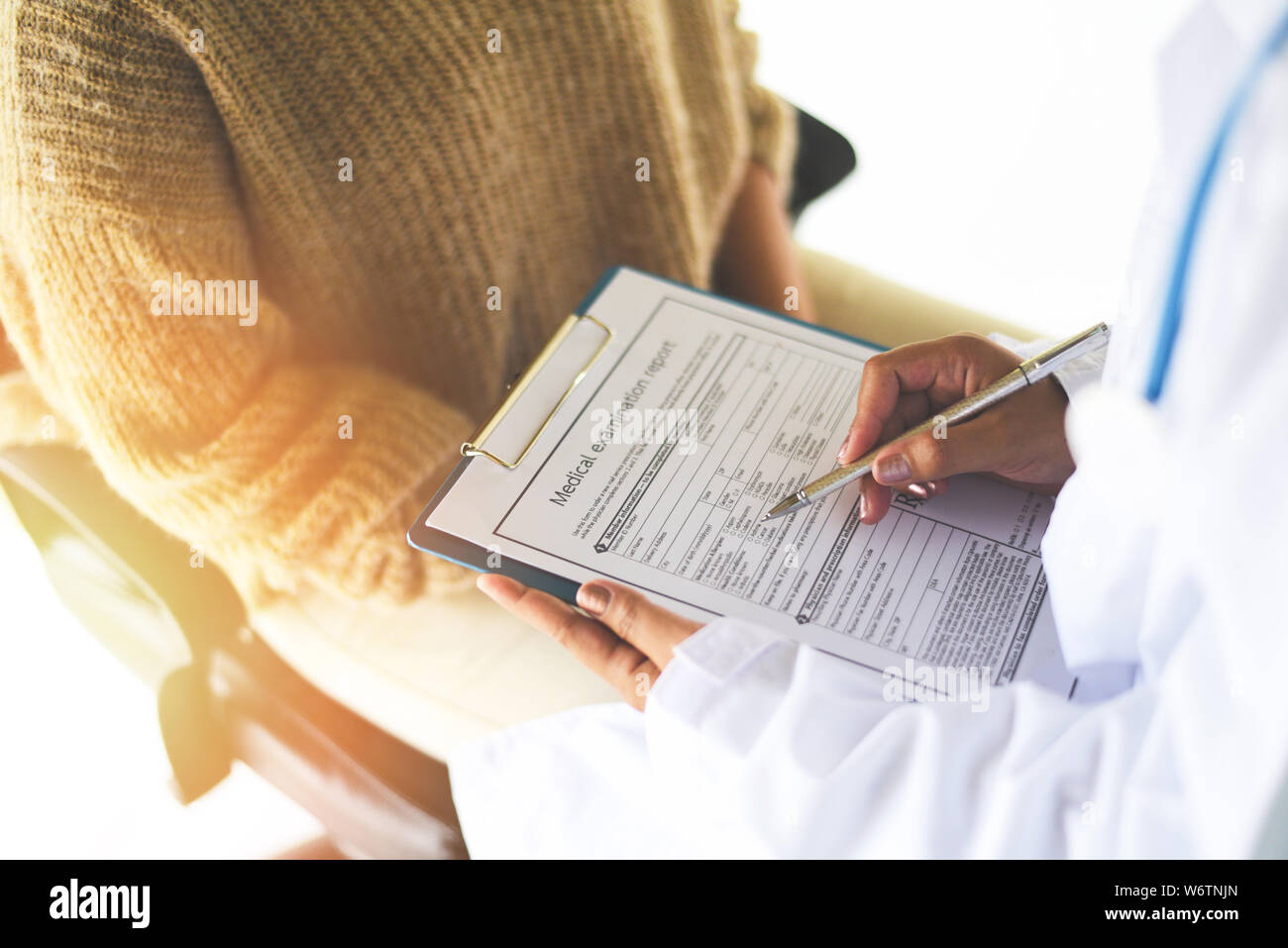 doctor note on medical record - medical examination report for ...