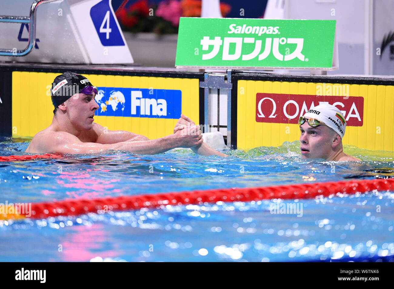 Tatsumi International Swimming Center, Tokyo, Japan. 2nd Aug, 2019. (L ...