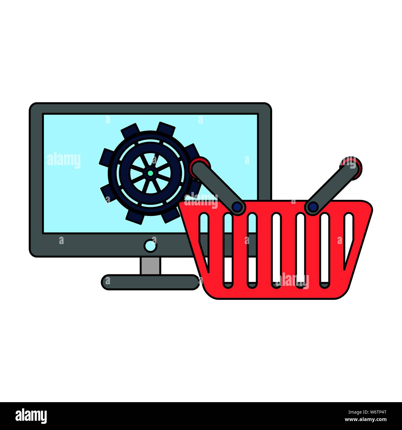 online shopping ecommerce sale cartoon Stock Vector Image & Art - Alamy