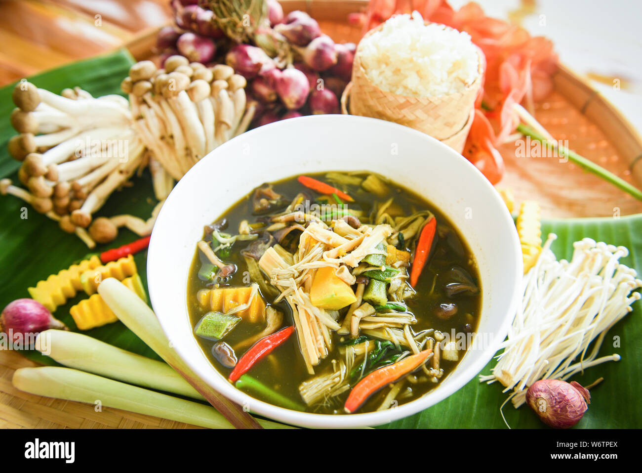 Isaan soup hi-res stock photography and images - Alamy