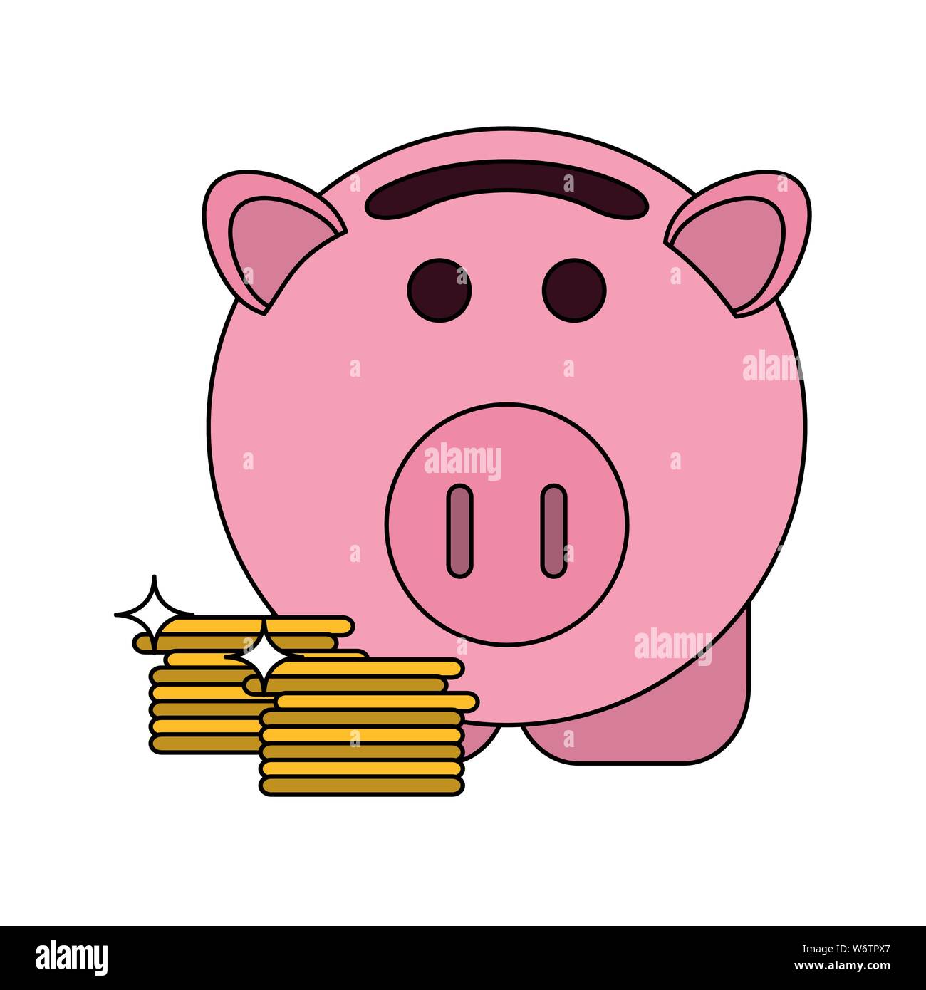 saving money finance banking cartoon Stock Vector Image & Art - Alamy