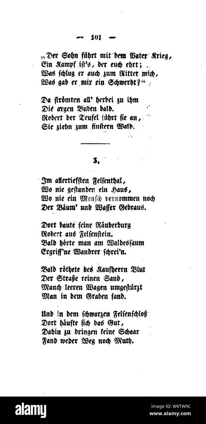 De Gedichte (Schwab 1829) 101 Stock Photo - Alamy