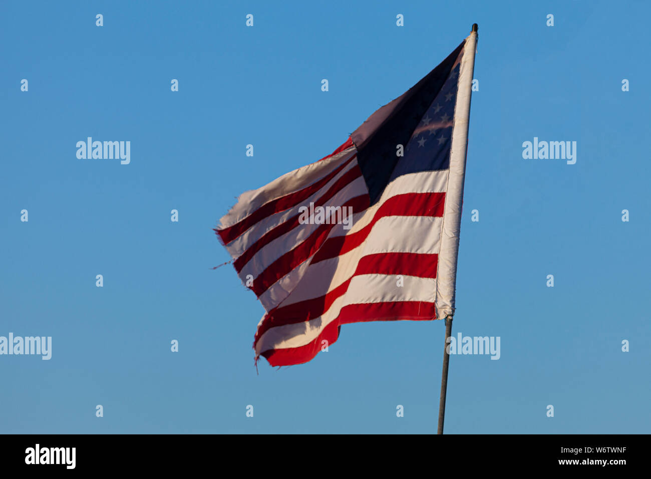 Ragged american flag hi-res stock photography and images - Alamy