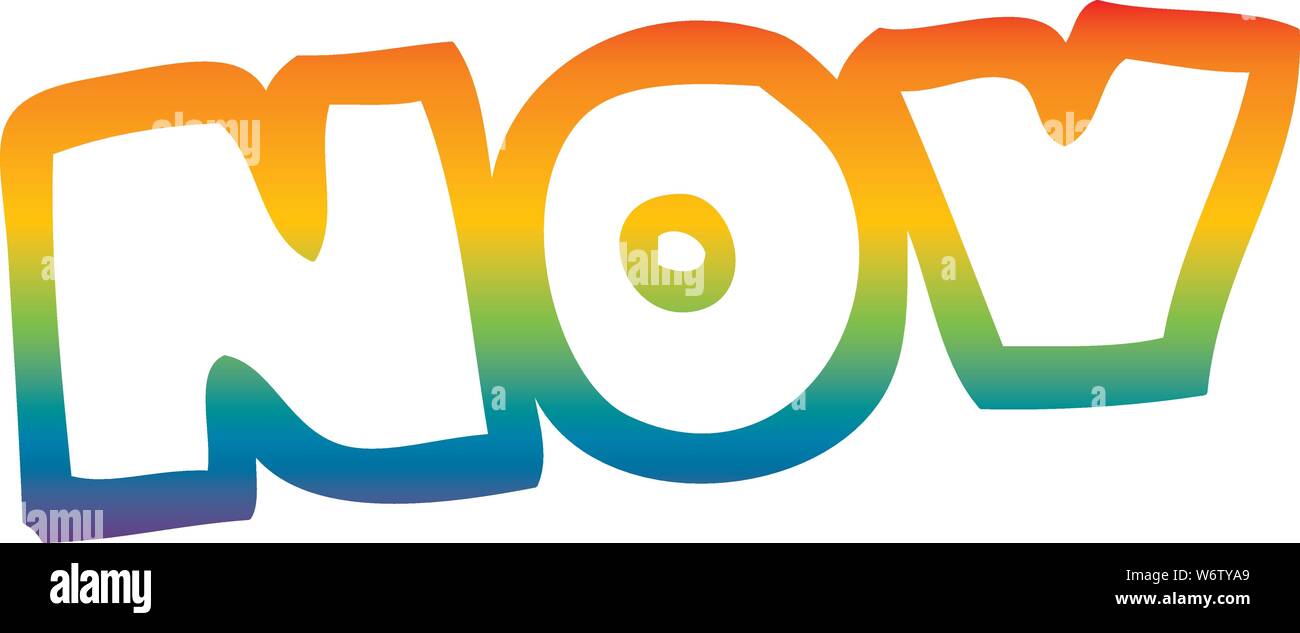 November rainbow Stock Vector Images - Alamy
