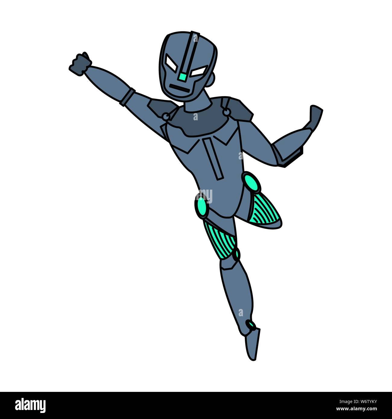 Brave robot Stock Vector Images - Alamy